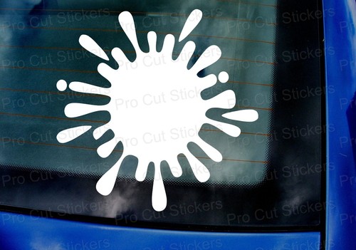 Paint Splat Small - Large Custom Car Wall Art Vinyl Die Cut Stickers ...