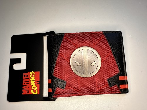 Deadpool Bi-Fold Wallet Metal Badge Marvel Comics Bifold X-Men X-Force ...