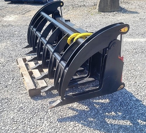74'' Root Rake Clam Grapple with Skid Steer Quick Connect | eBay