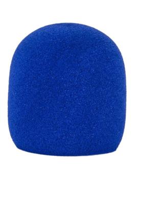PERFORMANCE PLUS BLUE MICROPHONE FOAM WINDSCREEN FITS MOST BALL END ...