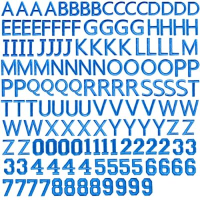 144 Pcs Iron On Letters and Numbers Patches Embroidered A-Z 0-9 for ...