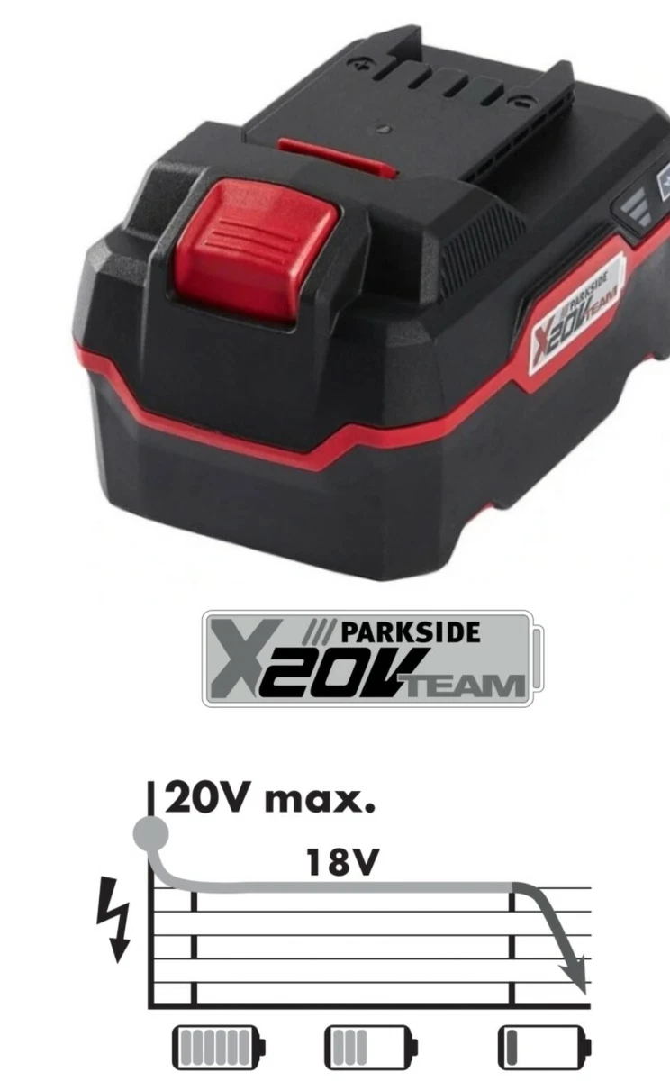 New 20V 8Ah Lithium-Ion Akkupack For Parkside X 20V Team, 50% OFF