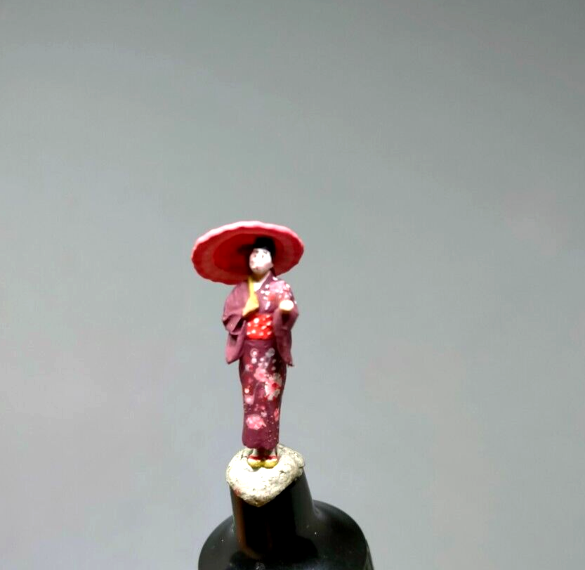 Japanese Geisha with Umbrella HO 1:87 miniature figure no preiser | eBay