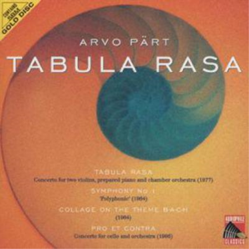 Arvo Pärt Arvo Part: Tabula Rasa (CD) Album 8712177036868 | eBay