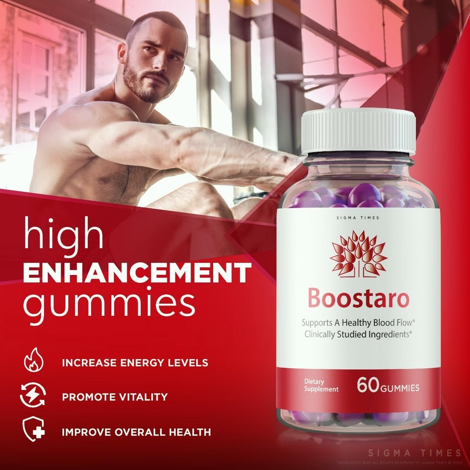 Boostaro Male Vitality Gummies for Advanced Blood Flow Support 60ct | eBay