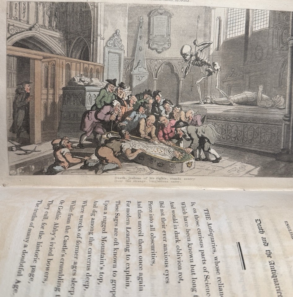 1815 - First Ed. English Dance Of Death - Rowlandson Combe Macabre Hand ...