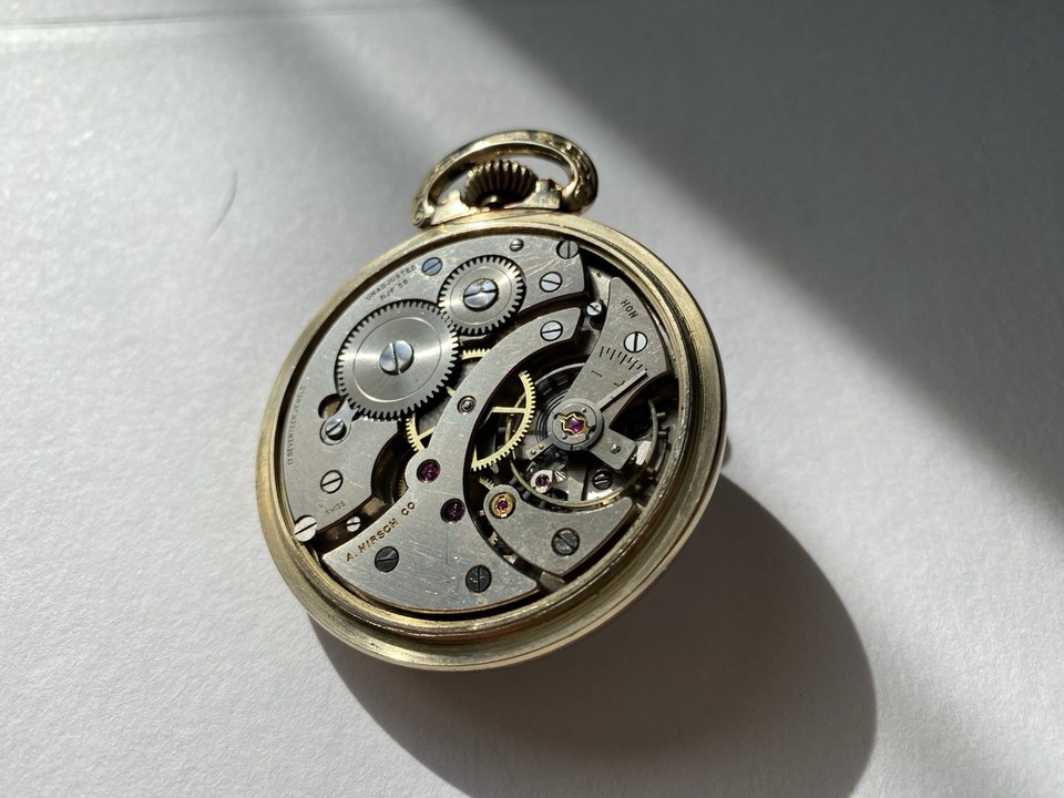 Vintage 1900s High Grade Railroad Pocket Watch Mechanical Porcelain ...