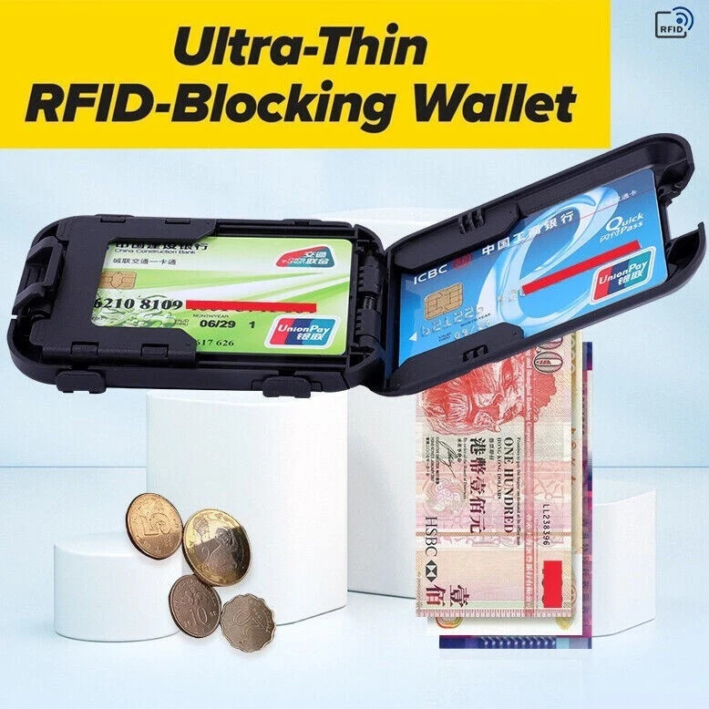 Slim Mint Wallet Ultra-Thin RFID-Blocking, AS-SEEN-ON-TV, ID Theft ...