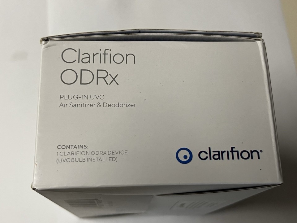 Clarifion ODRx UVC Plug-In Air Purifier, Odor & Germ Removal, Compact ...