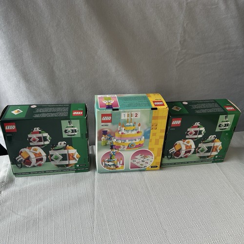 LEGO 40382 Birthday Cake And Two sets 40604 Limited edition Christmas ...