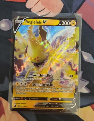 Pokémon TCG Regieleki V Silver Tempest 057/195 Holo Ultra Rare NM | eBay