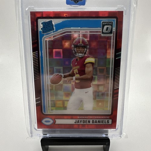 2024 Jayden Daniels Rated Rookie Red Pandora Panini Donruss #389 | eBay