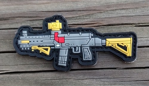 Rifle PVC Rubber Morale Patch Hook and Loop Gun Army Custom Tactical 2A Gear #8 | eBay