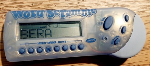 2000 Radica Handheld Pocket Electronic Word Scramble Game For Spelling ...