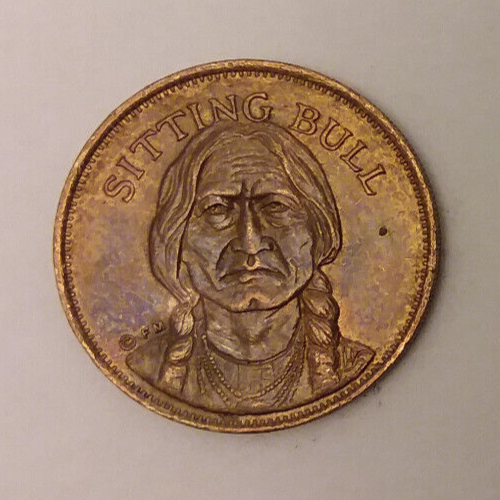 Sitting Bull The Sioux Tribe Souvenir Coin Token 26mm | eBay