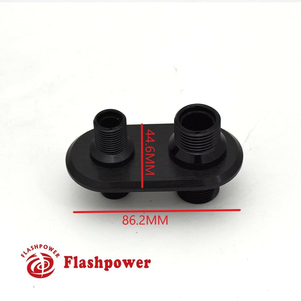 2-Port Billet Aluminum Firewall Heater & A/C Bulkhead Connector Hot Rod ...