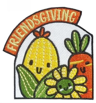 Girl Boy Cub FRIENDSGIVING Dinner Meal Thanksgiving Fun Patches Badge ...