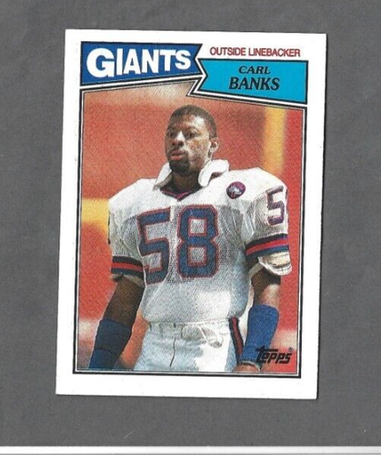 Carl Banks New York Giants 1987 Topps #24 | eBay