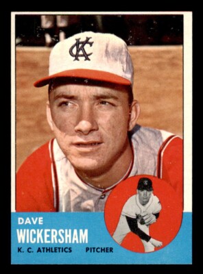 1963 Topps Baseball #492 Dave Wickersham NM *e2 | eBay