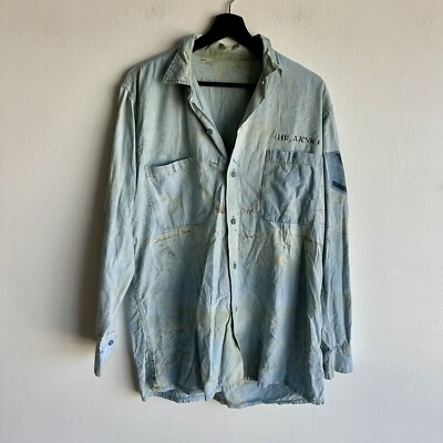 WWII US Navy Chambray Utilities Shirt Denim | eBay