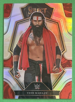 Veer Mahaan 2023 Panini Select WWE PREMIER LEVEL SILVER PRIZM PARALLEL ...