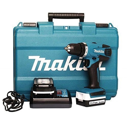 Makita DF347D 14,4V Akku-Bohrschrauber mit 2x1,3Ah Akkus und Ladegerät ...