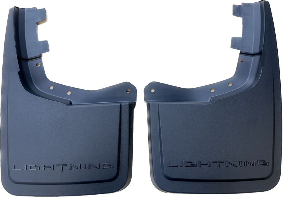 22 thru 24 Ford Lightning OEM Front & Rear Mud Flaps Splash Guards No ...