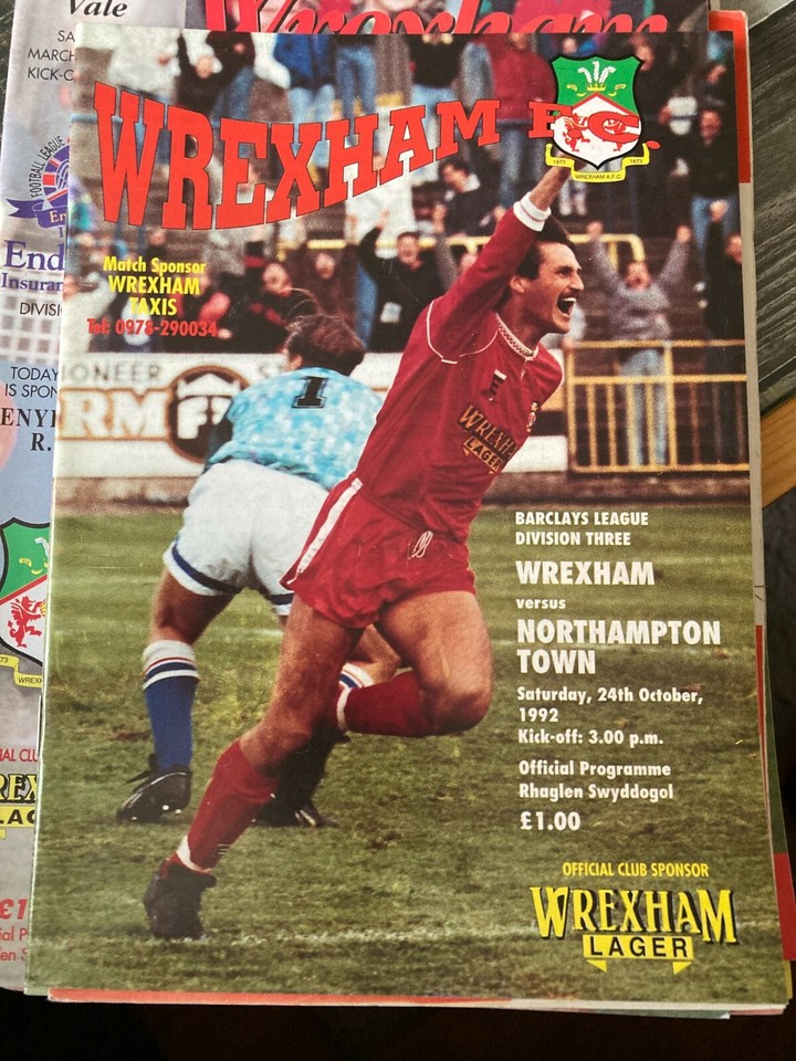 Wrexham HOME & AWAY programmes 1960s 1970s 1980s 90s League & Cup ...