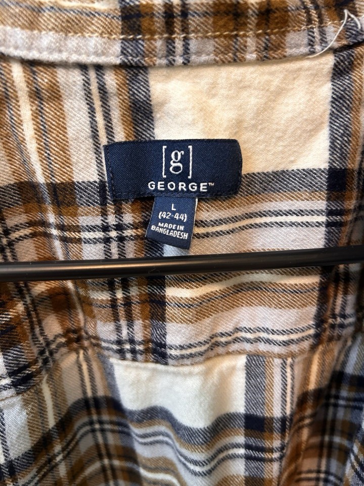 (Barely Worn) Men’s Large George Flannel (Size US Men’s L) | eBay