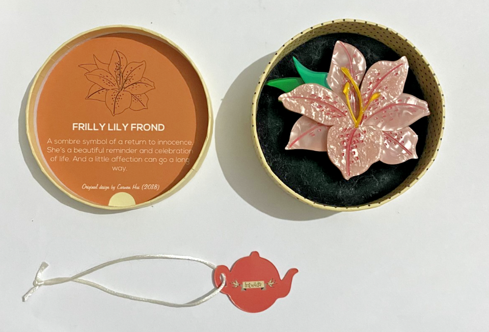 Frilly Lily Frond Erstwilder Brooch Carmen Hui In Full Bloom 2019 | eBay