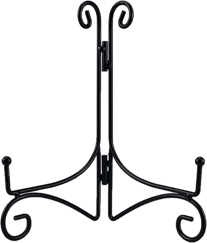 SVENJBB Black Metal Plate Stand, 12 Inch Display Holder, Small Plate ...