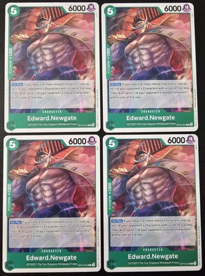 One Piece TCG Royal Blood OP10-024 Edward Newgate C 4x Playset | eBay ...