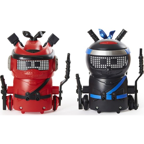 Ninja Bots Battle Hilarious Battling Robots 2-Pack Red Dragon/Black ...