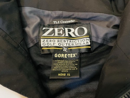 Zero Restriction Gore-Tex TL2 Contender Jacket Men's XL Beige Full Zip Golf | eBay
