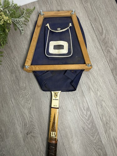 Vintage Wilson Stan Smith Autograph Wood Tennis Racquet 70s With ...