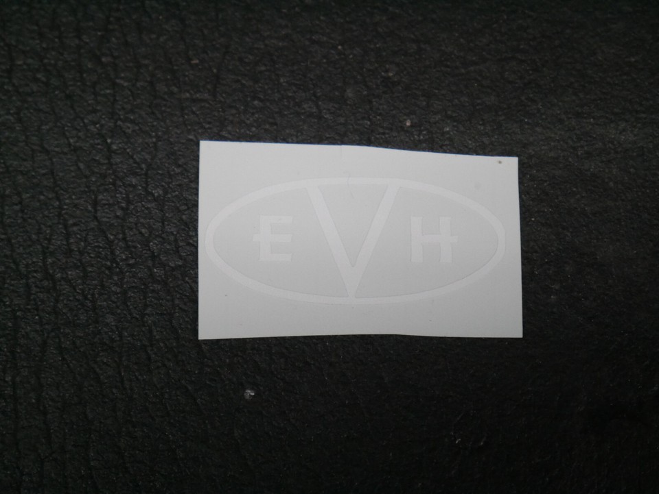 EVH Headstock Logo - Premium Vinyl Guitar Project Replacement Black ...