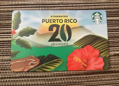 🇵🇷 Starbucks Gift Card Puerto Rico w/ Flor De Maga & Coqui - Unused No ...