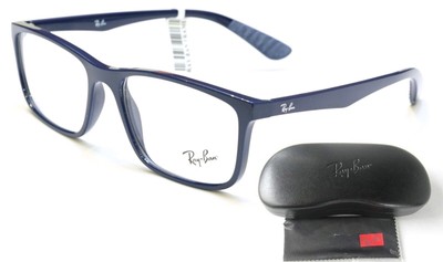 Ray Ban RX7129II 5419 Blue Frame Reading Glasses/Bifocal/Progressive ...