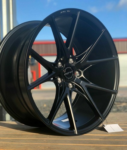 20" Inovit Speed Alloy Wheels 5x112 WIDER REAR Black fits Mercedes C ...