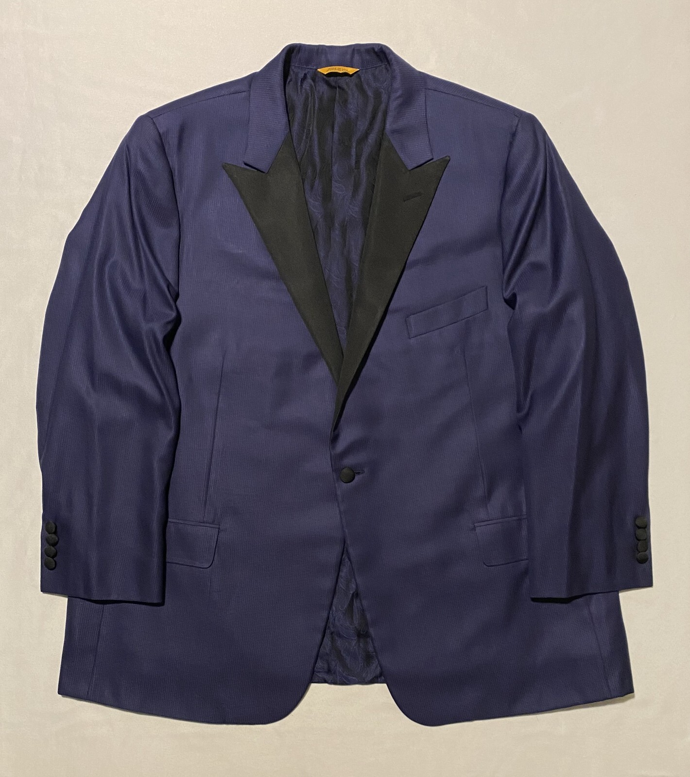Hickey Freeman Navy Men Tuxedo Jacket Wool Silk Custo… - Gem