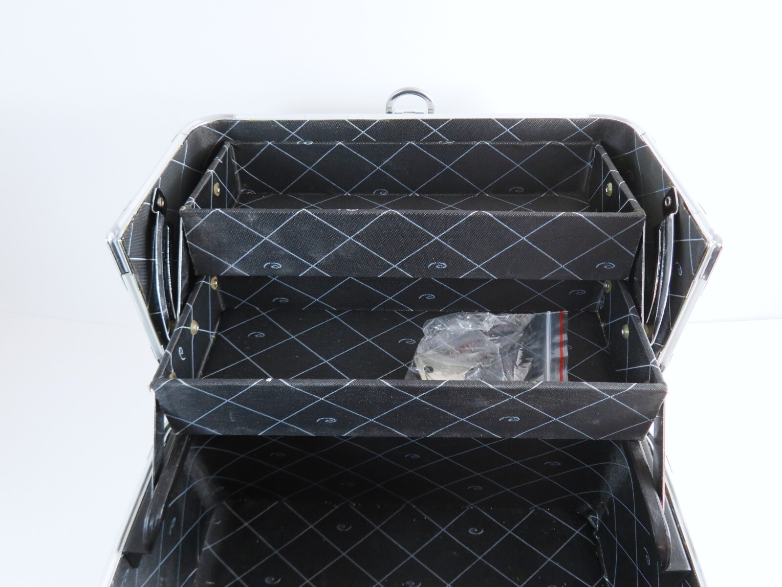 Caboodles Cosmetic Makeup Case Metal Portable Locking With Keys ...