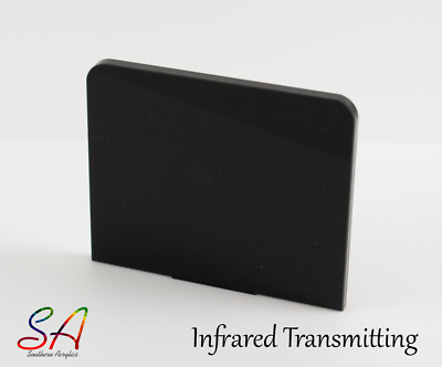 Infrared Transmitting Acrylic Sheet Black 0.5mm, 1mm, 2mm, 3mm & 5mm | eBay