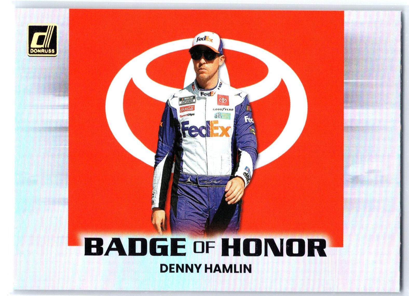 2024 Panini Donruss NASCAR - Badge of Honor Denny Hamlin #25 for sale ...