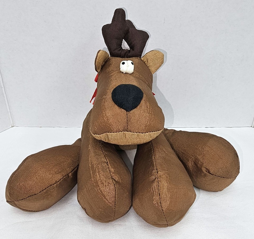 Vtg Hallmark Plush Rodney the Reindeer Nylon Parachute Small Stuffed ...