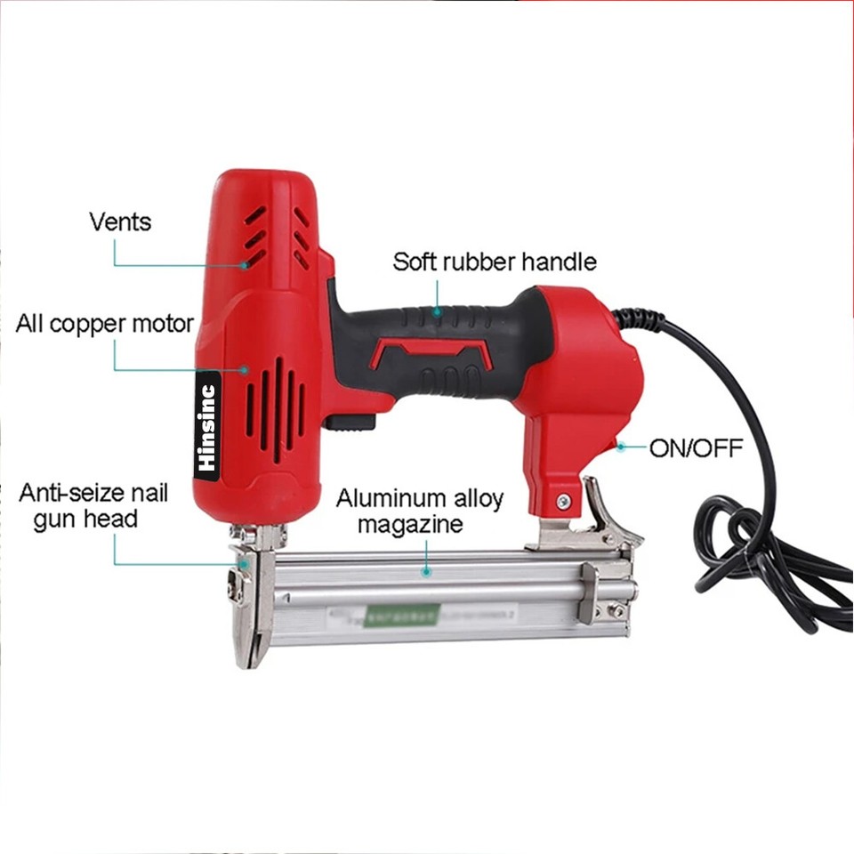 2600W Electric Straight Nail Gun Nailer Framing Heavy Duty Woodworking ...