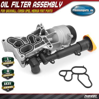Oil Cooler Assembly for Vauxhall Corsa Opel Meriva Fiat 500 Punto 1.3 ...
