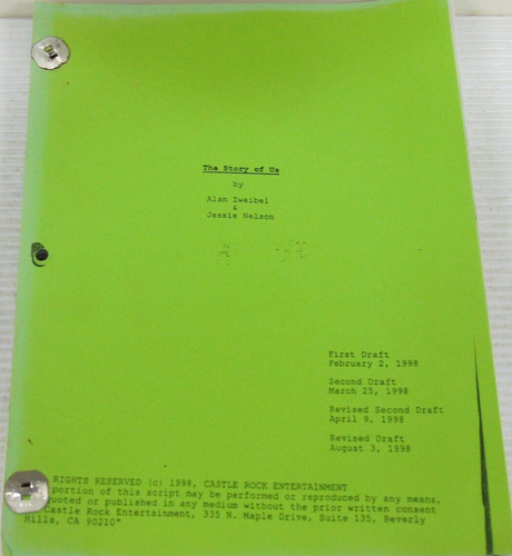 The Story Of Us Script Screenplay By Alan Zweibel & Jessie Nelson ...