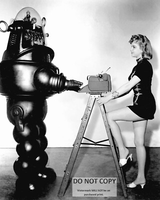 ANNE FRANCIS "ROBBY THE ROBOT" "FORBIDDEN PLANET" 8X10 PUBLICITY PHOTO ...