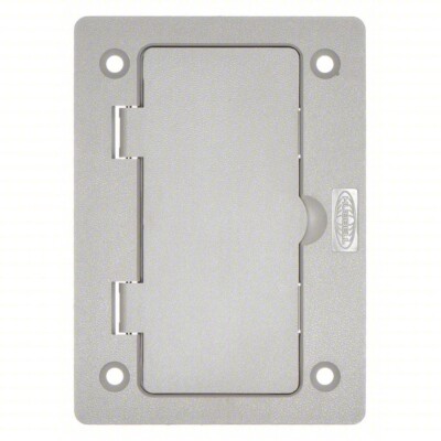 Hubbell Floor Box Cover PVC Rectangular Gray Duplex Style Line Cover ...