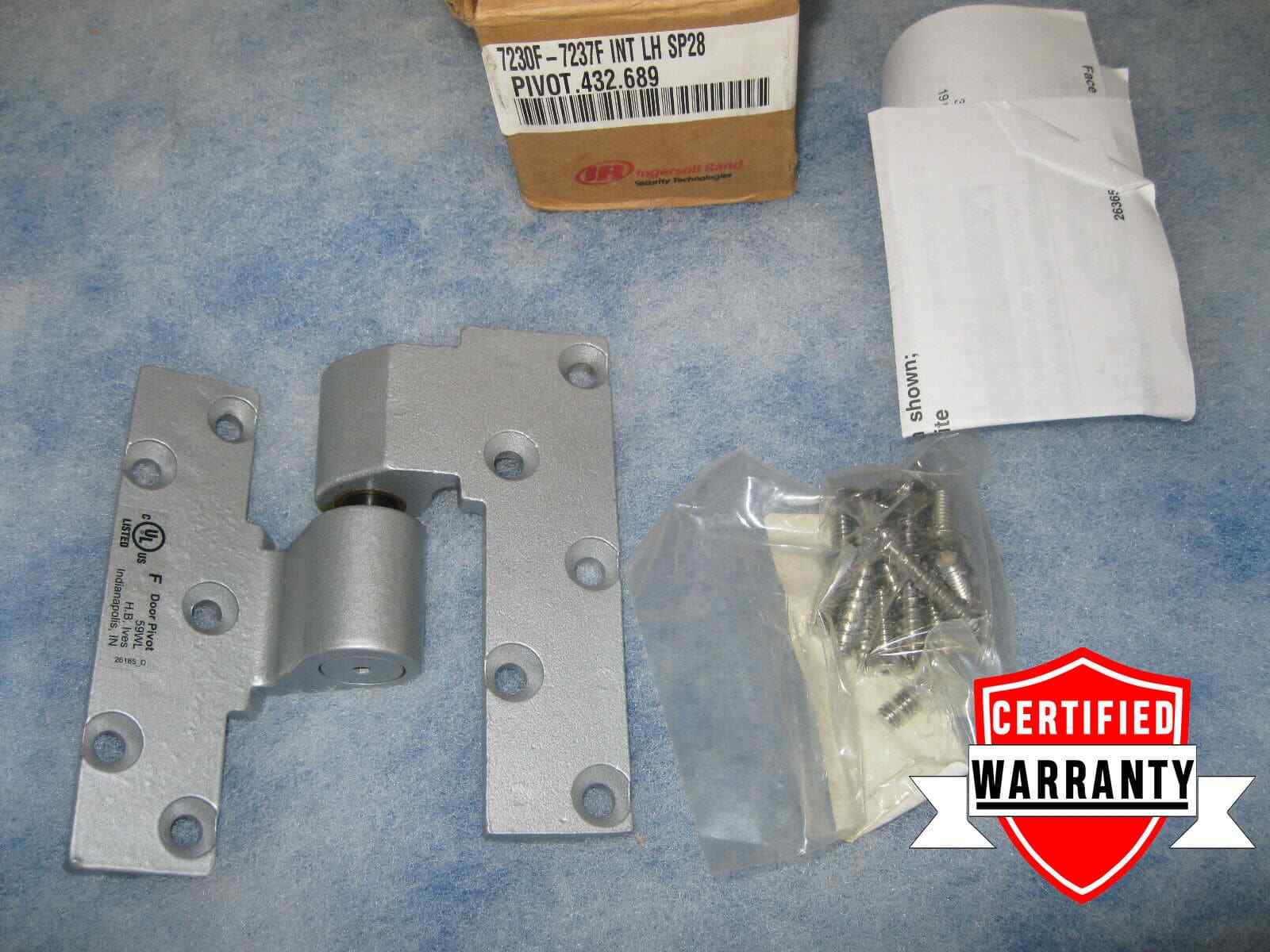 Ives Pivot 7230F 7237F INT LH SP28 Intermediate Fire Rated ALUM color ...